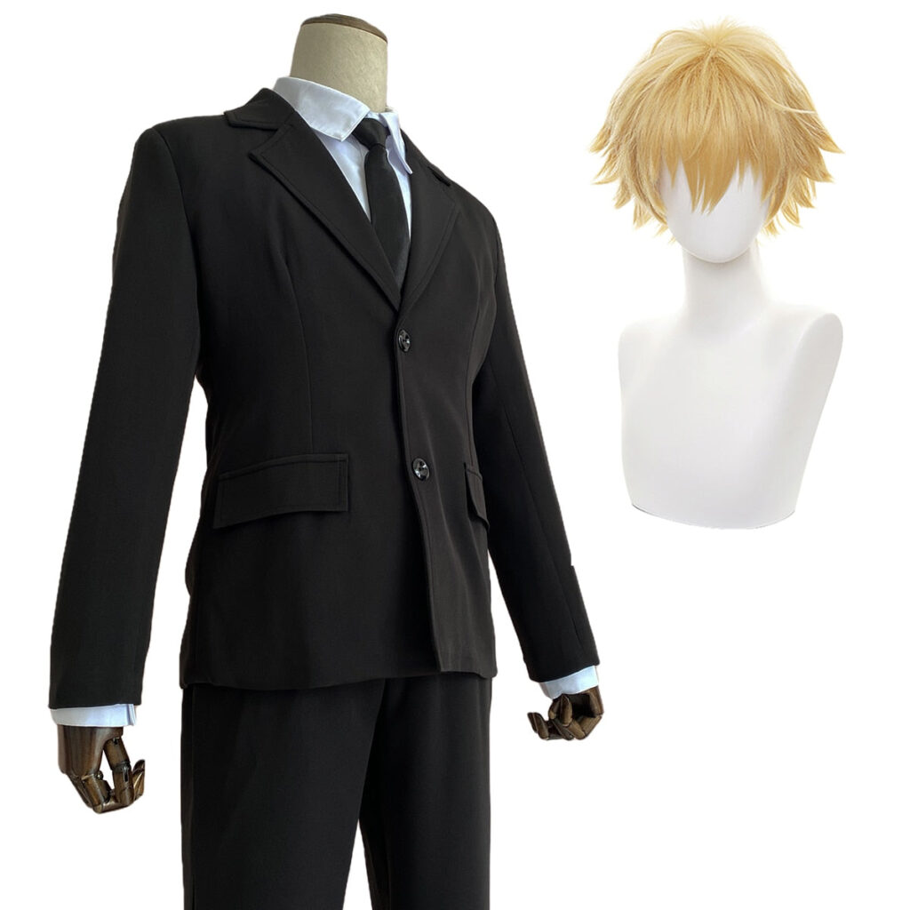 Chainsaw Man: Denji (Black Suit Uniform) Cosplay Costume – NalaGila