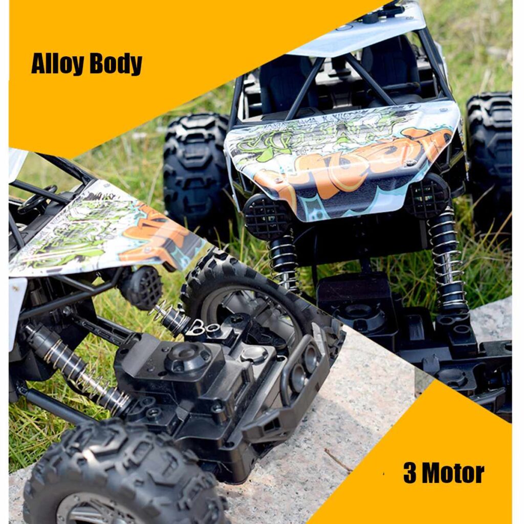 1:10 4WD RC Truck Updated Version 2.4G Remote Control Car Off-Road RC ...