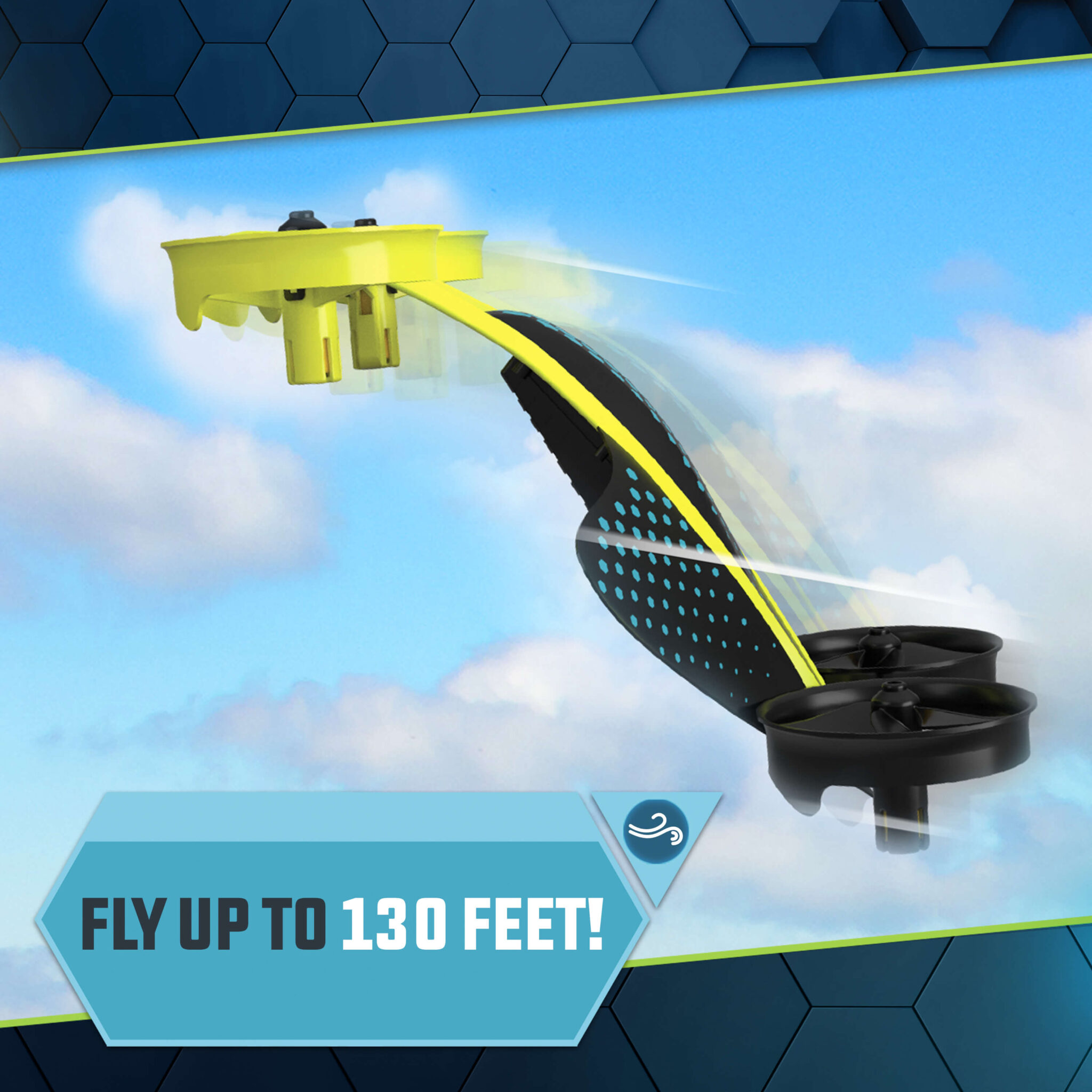 Hybrid Stunt Drone 3-in-1 Air To Water Quadcopter Remote Control Flying ...