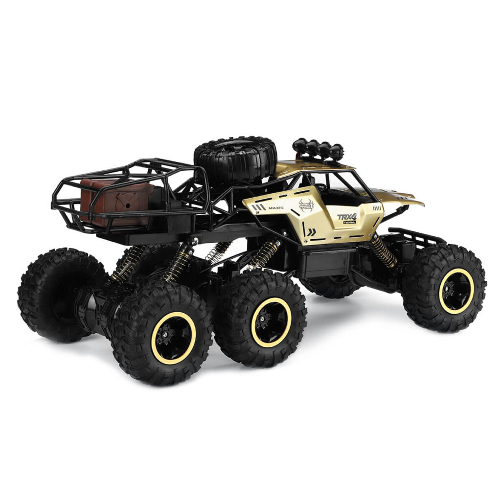 6-wheel RC Monster Truck with Double Motors & Strong RC Car Body 1/12 ...