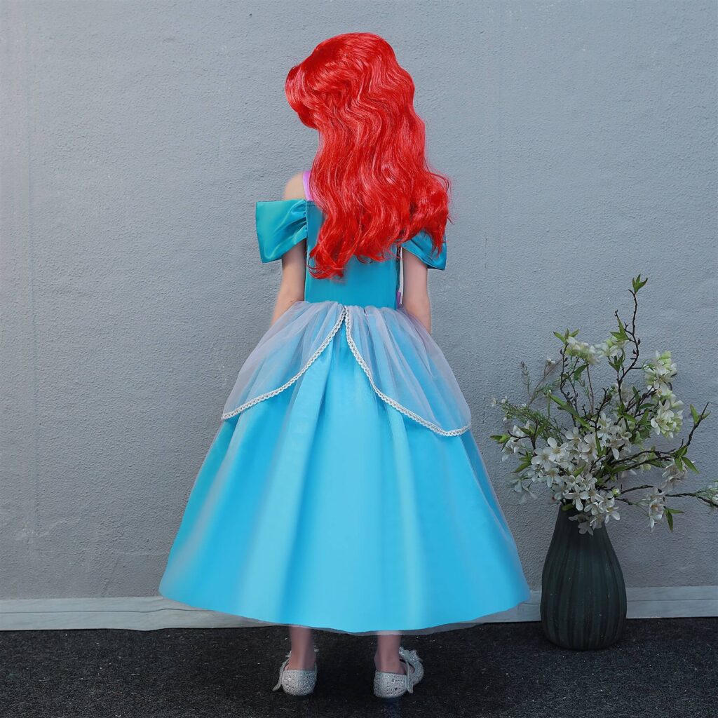 Ariel Dress Girls Mermaid Costume Ariel Princess Dress and Wig for ...