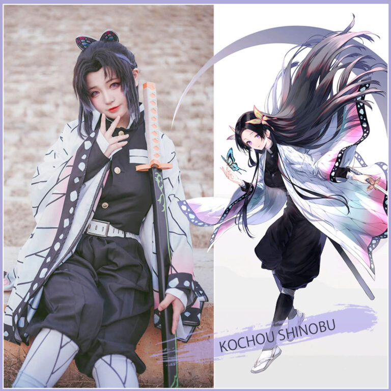 Shinobu Kocho Costume Halloween Shinobu Cosplay Outfit Full Set – NalaGila