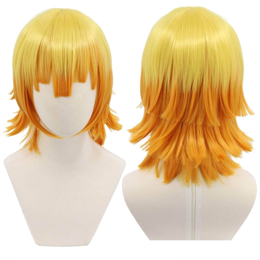 Nezuko Tanjiro Wig Cosplay Wig of Kyojuro Shinobu Zenitsu Giyu Mitsuri ...