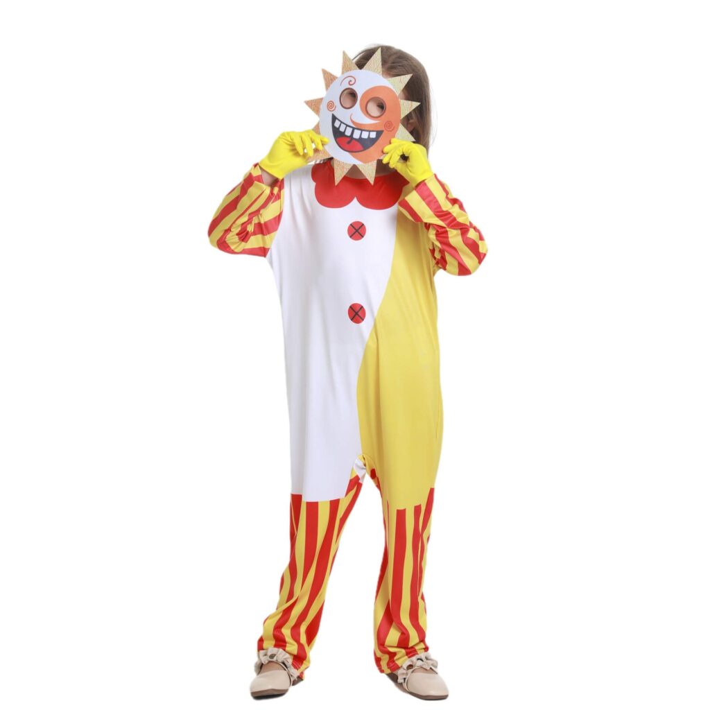 Kids Sundrop/Moondrop FNAF Costume Halloween Cosplay Jumpsuit Mask ...