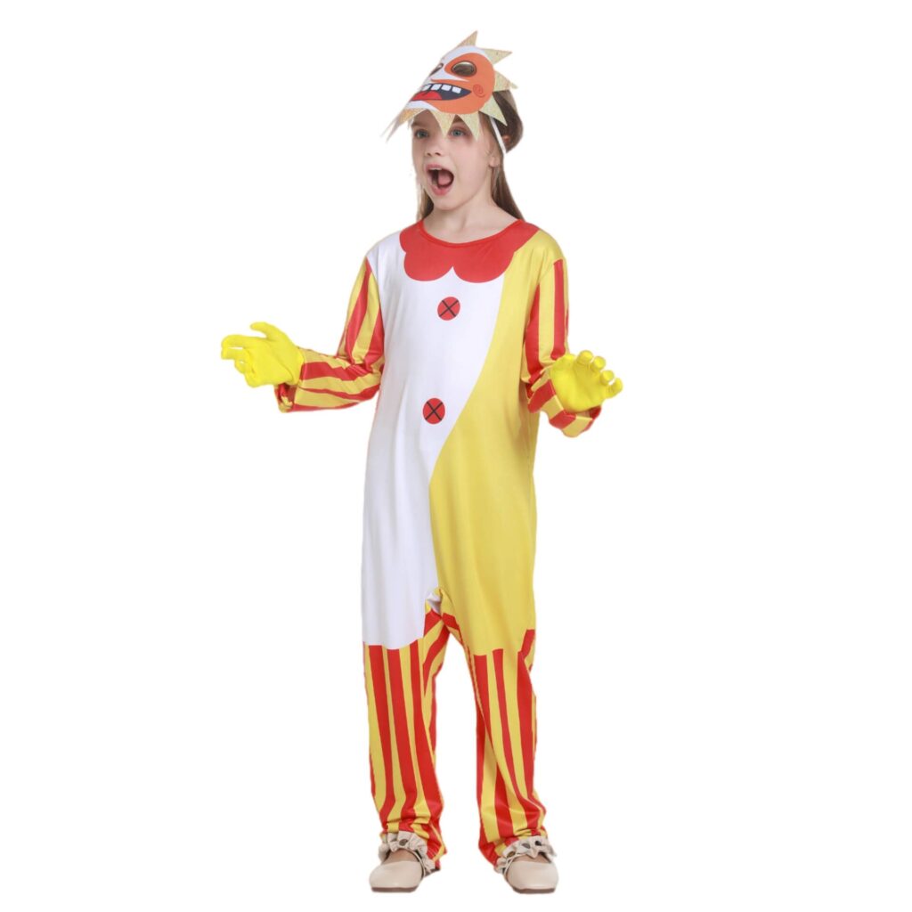 Kids Sundrop/Moondrop FNAF Costume Halloween Cosplay Jumpsuit Mask ...