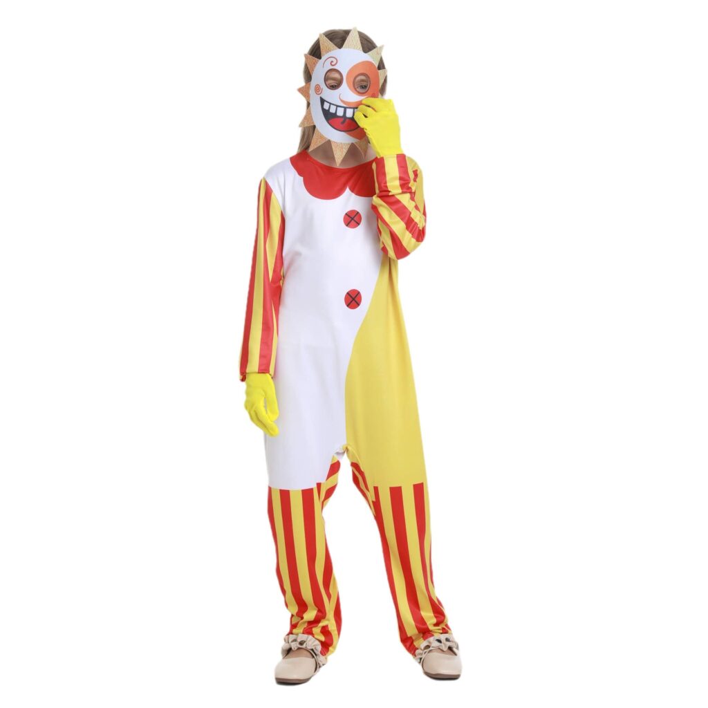 Kids Sundrop/Moondrop FNAF Costume Halloween Cosplay Jumpsuit Mask ...