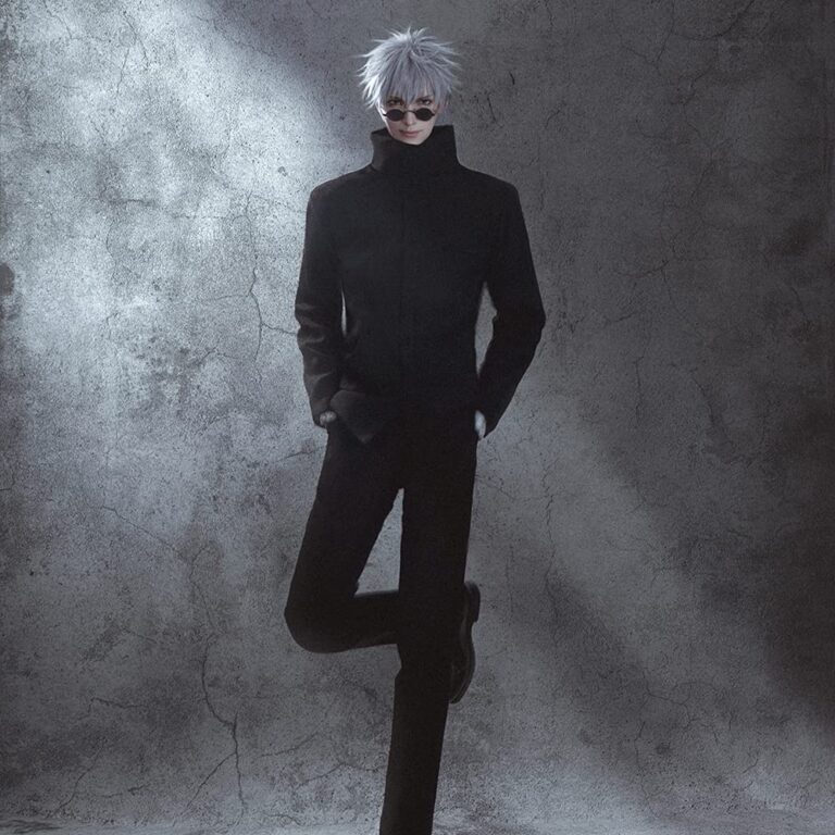 Satoru Gojo Costume Halloween Cosplay Outfit Animie Cosplay Shirt and ...