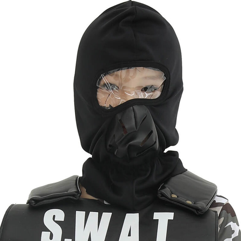 Kids SWAT Costume Tactical Vest Helmet and Camouflage Suit Police ...