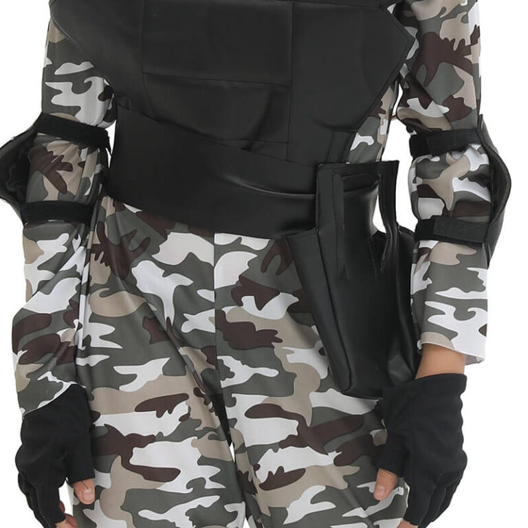 Kids SWAT Costume Tactical Vest Helmet and Camouflage Suit Police ...