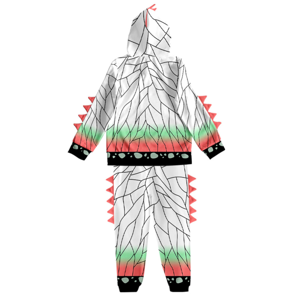 Kids Dinosaur Hoodie and Pants Demon Tanjiro Zenitsu Nezuko Shinobu ...