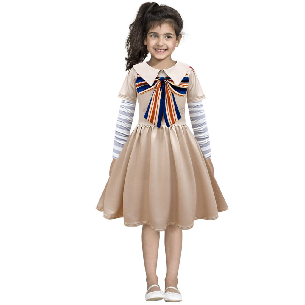 Girls M3GAN Dress Costume Horror Movie M3GAN Dress for Kids Halloween ...