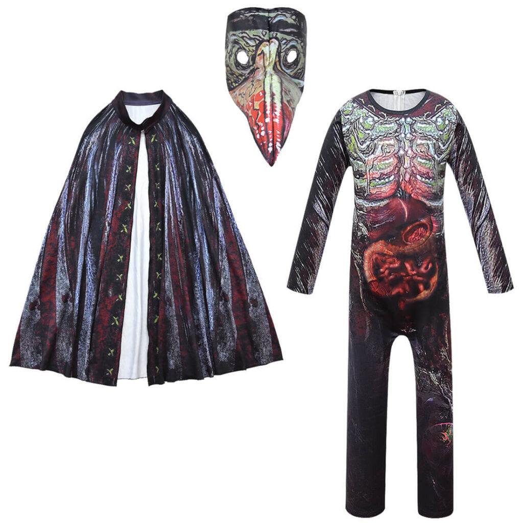Kids Plague Doctor Costume Halloween Punk Party Cosplay Outfit Suit ...