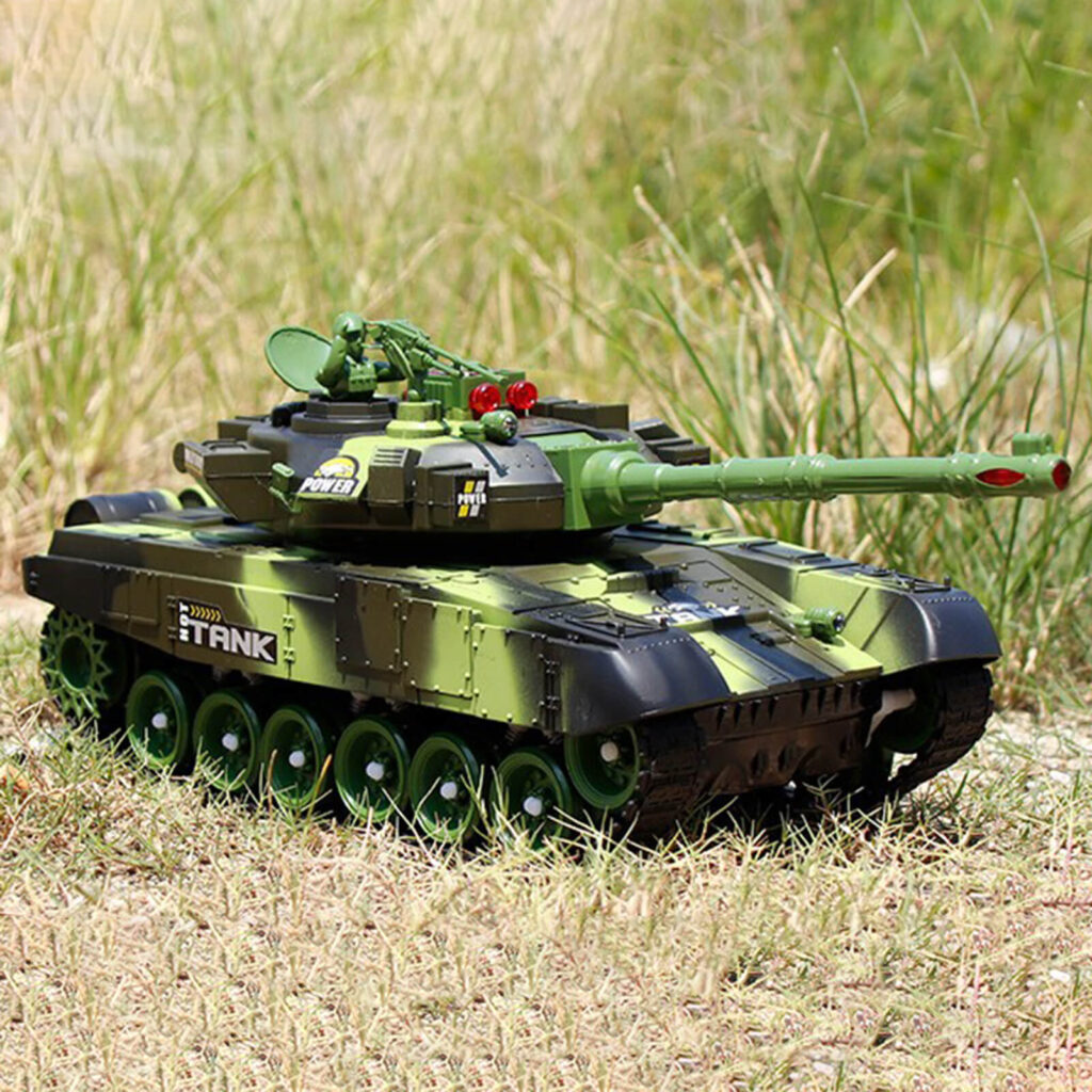 Kids RC Battle Tank Remote Control Army Tank Super Battle Launch Remote ...