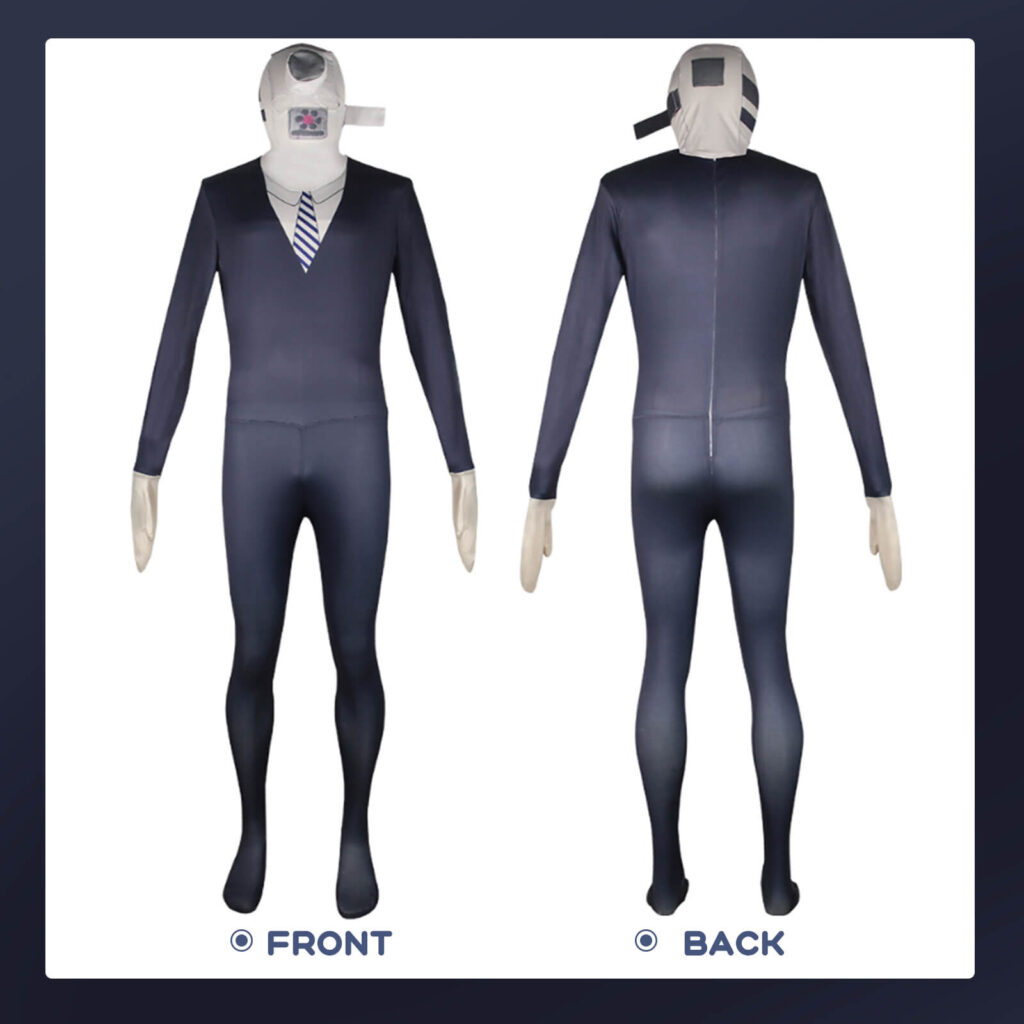 Skibidi Toilet Costume Cameraman Cosplay Outfit Battle Camera Jumpsuit ...