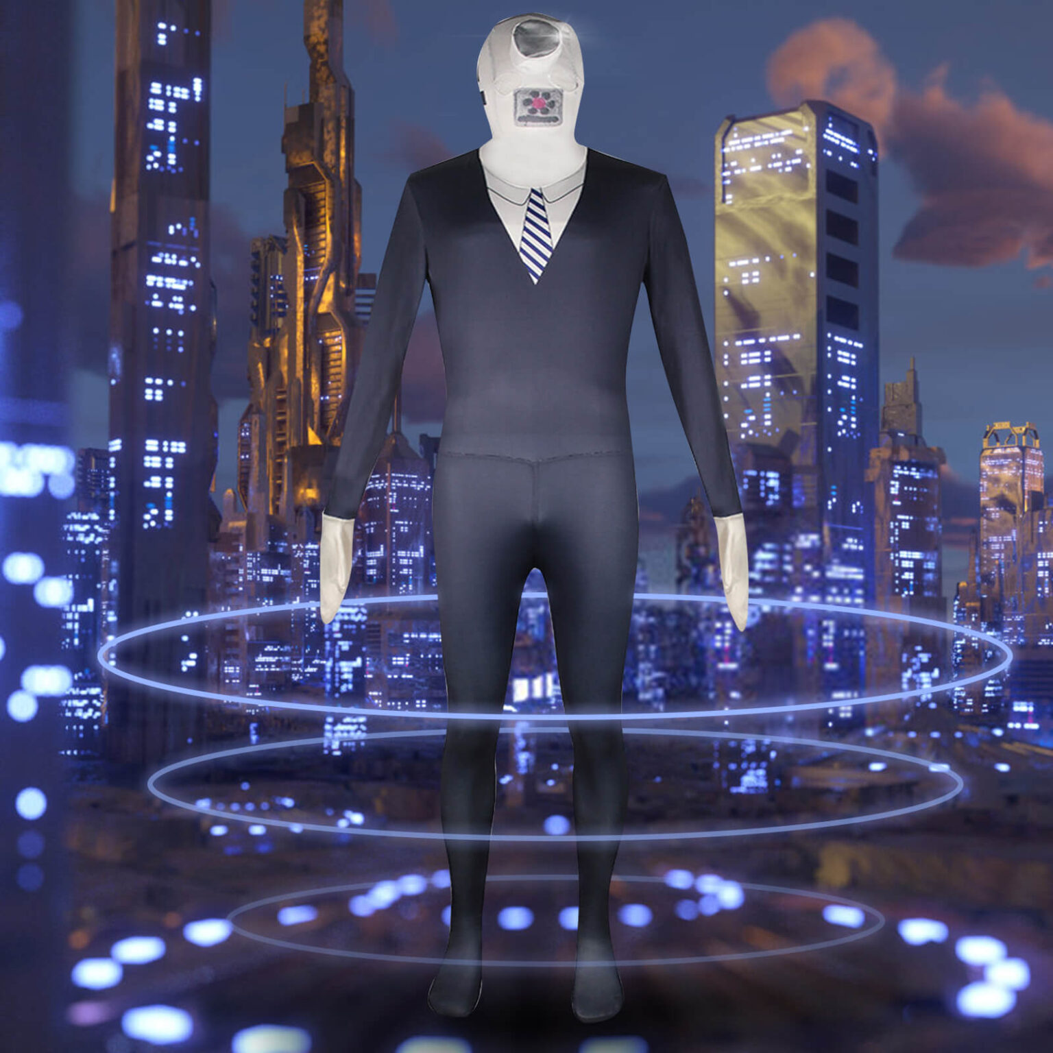 Skibidi Toilet Costume Cameraman Cosplay Outfit Battle Camera Jumpsuit ...