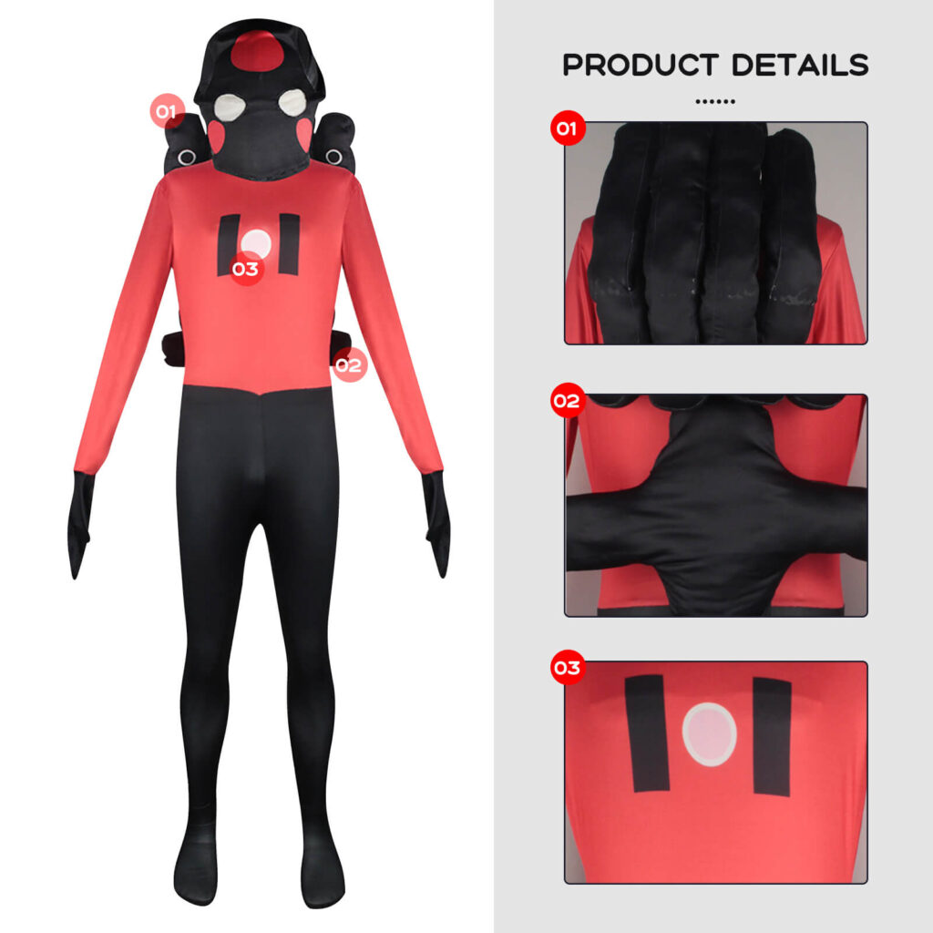 Skibidi Toilet Costume Titan Speakerman Jumpsuit and Helmet Suit ...