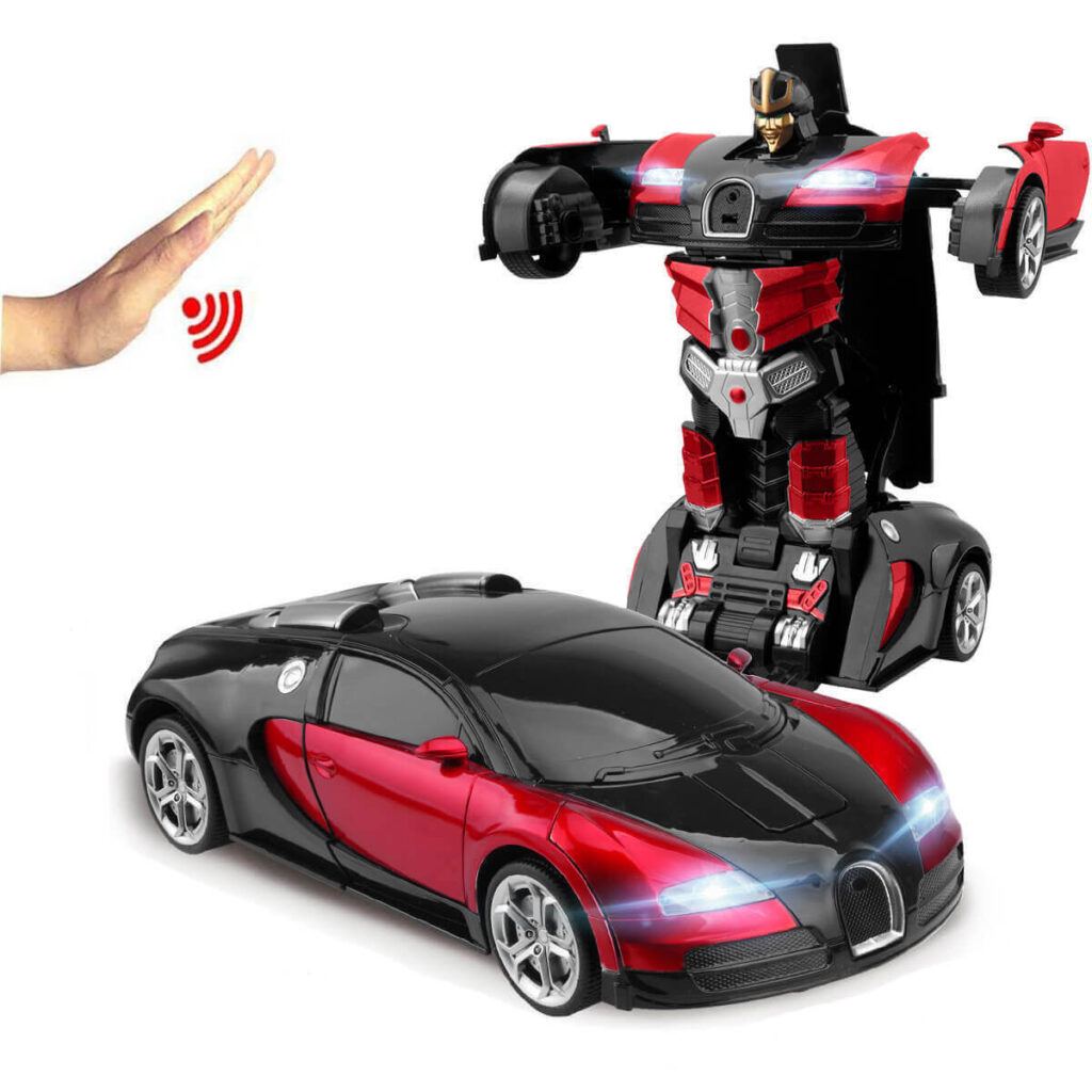 1:14 Remote Control Transformer Robot Car Toys Gesture Sensing RC Car ...