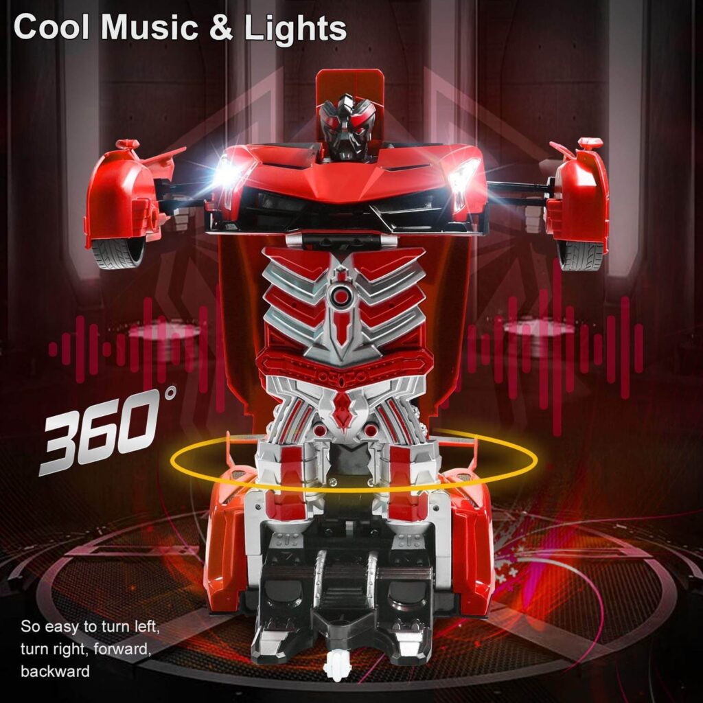 1:14 Remote Control Transformer Robot Car Toys Gesture Sensing RC Car Transforming with Sounds ...