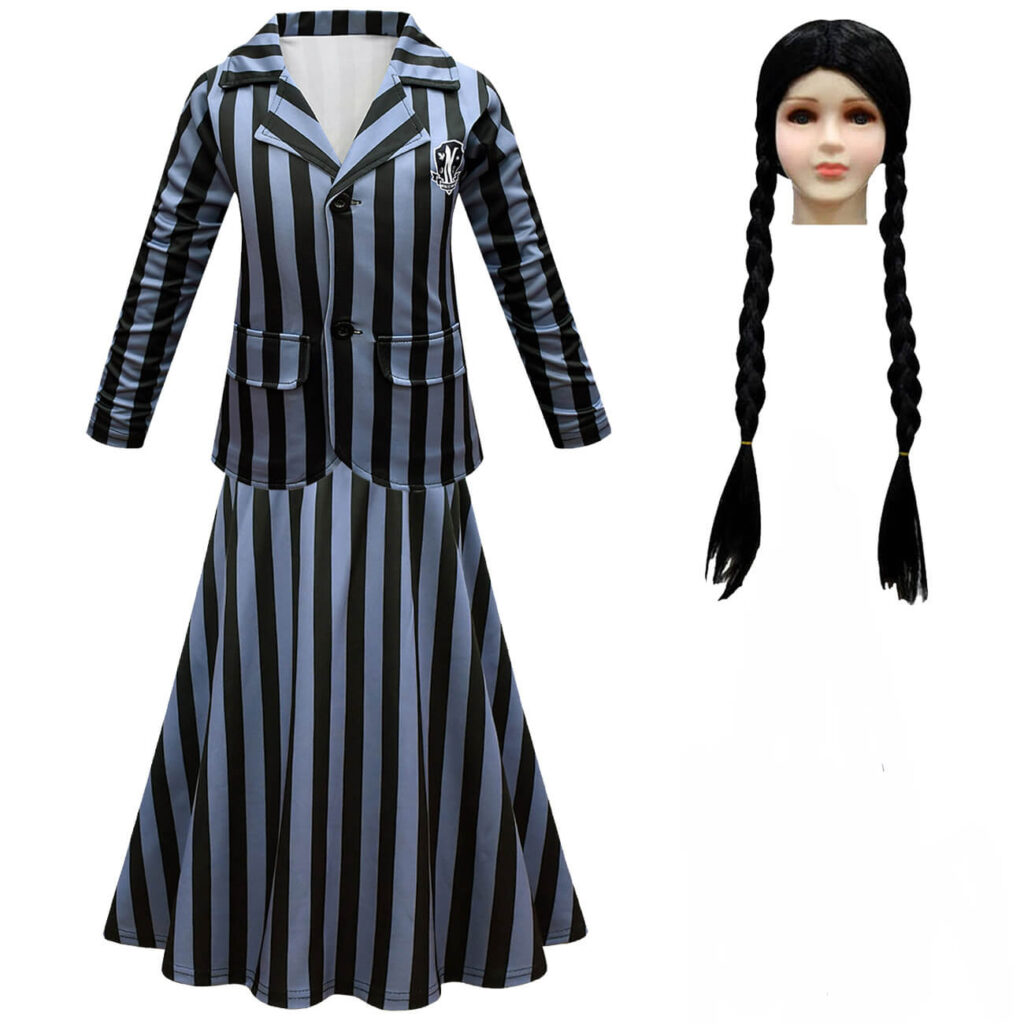 Wednesday School Uniform Girls Nevermore Academy Costume Wednesday ...