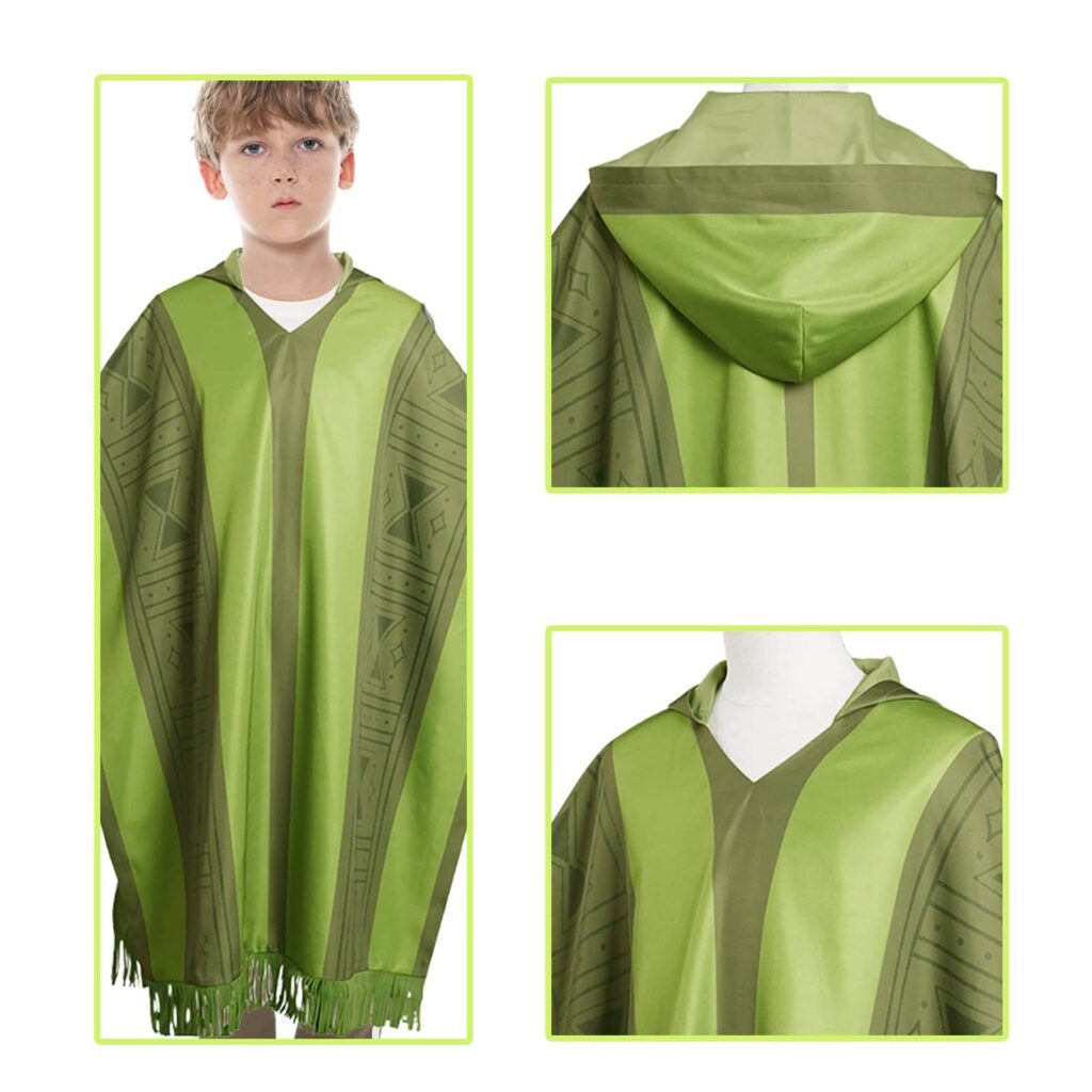 Kids Adult Bruno Costume Madrigal Cloak with Hood Shirt Pants Outfit ...