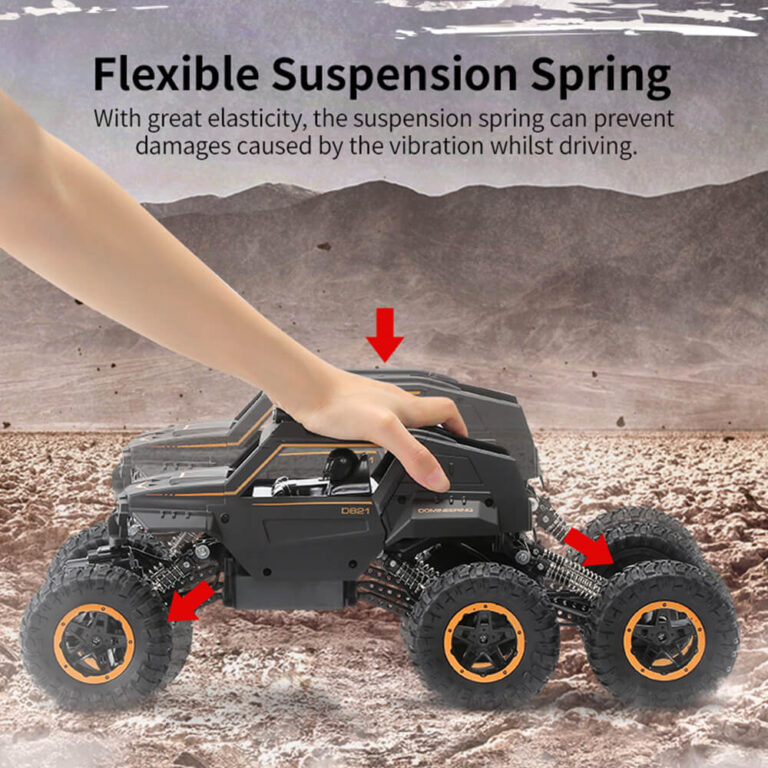 Kids 6 Wheels RC Car Reomote Control Monster Truck Dual Motors Two ...