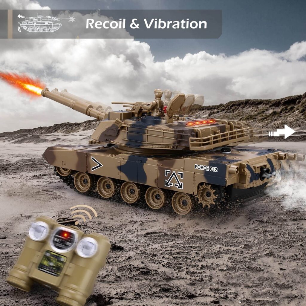 RC Tank with Smoke Effect Remote Control Battle Mist Spray Tank Toy ...