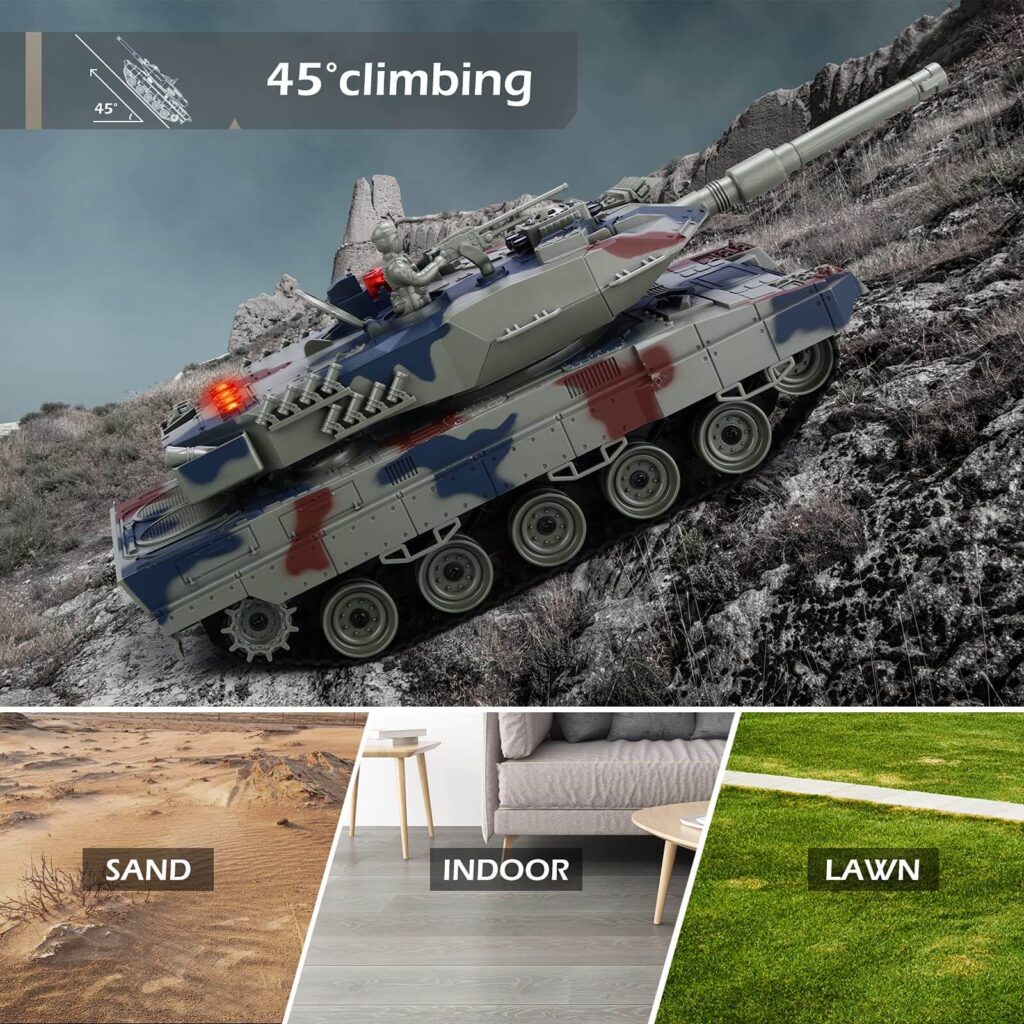 RC Tank with Smoke Effect Remote Control Battle Mist Spray Tank Toy ...