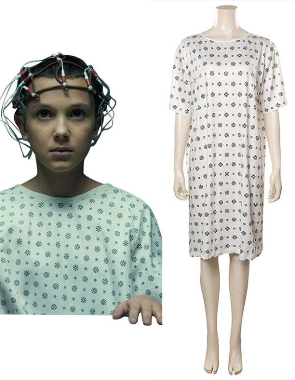 Eleven Hospital Gown Costume. Stranger Things Season 4 – NalaGila