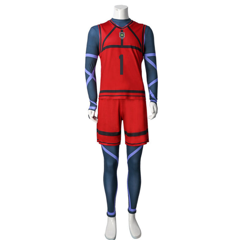 Blue Lock Red Jersey Cosplay Costume – NalaGila