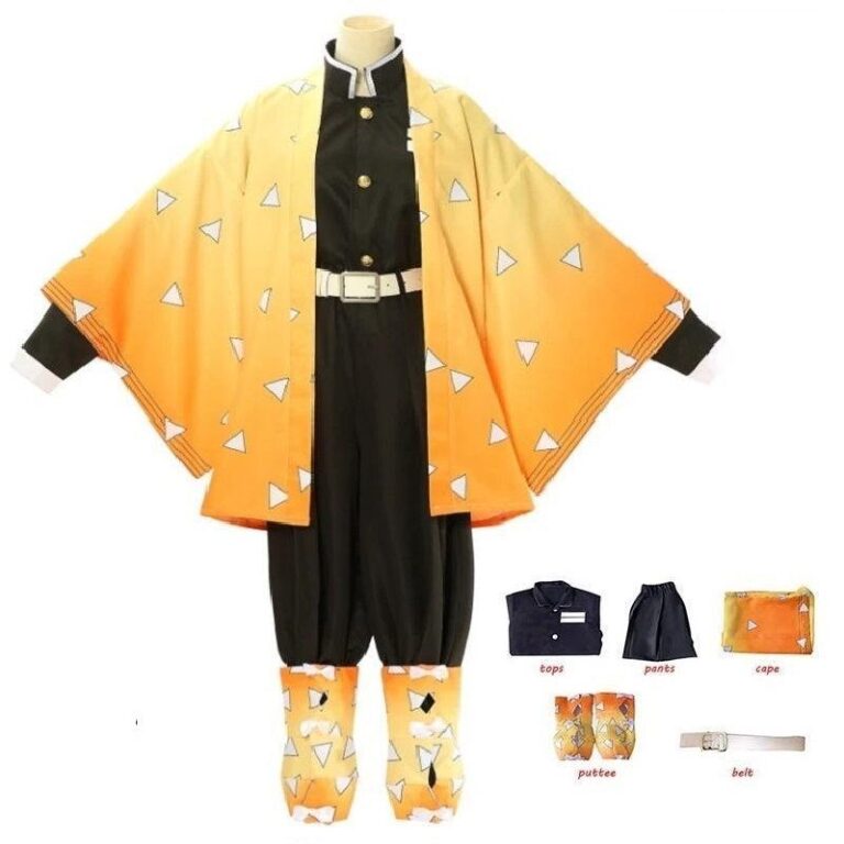 Demon Slayer Zenitsu Agatsuma Cosplay Costume – NalaGila